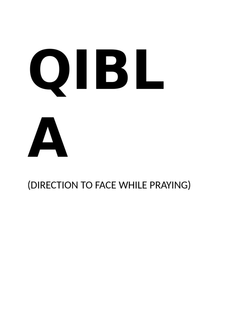 QIBLA | PDF