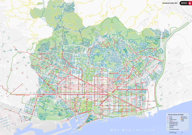 Mapa Carrils Bici BCN | PDF