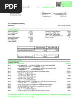 TD Bank Statement | PDF | Visa Inc. | Overdraft