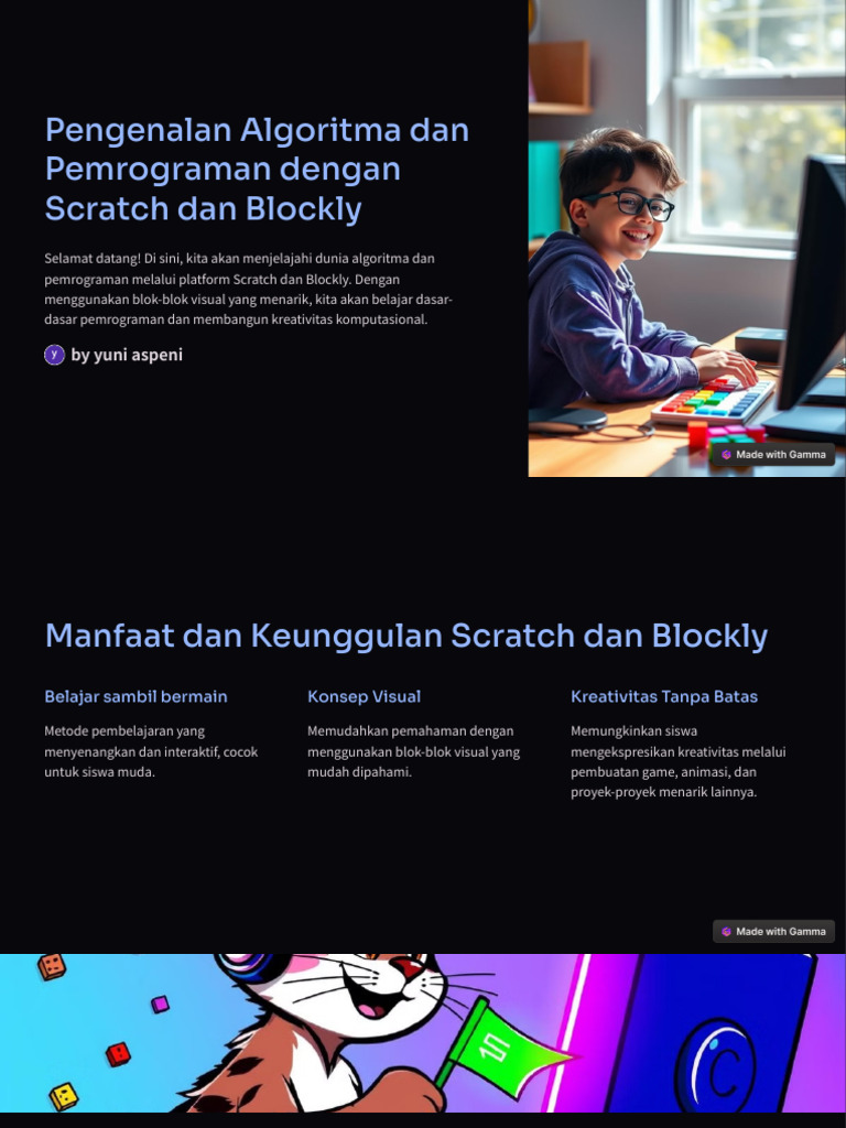 Pengenalan Algoritma Dan Pemrograman Dengan Scratch Dan Blockly | PDF