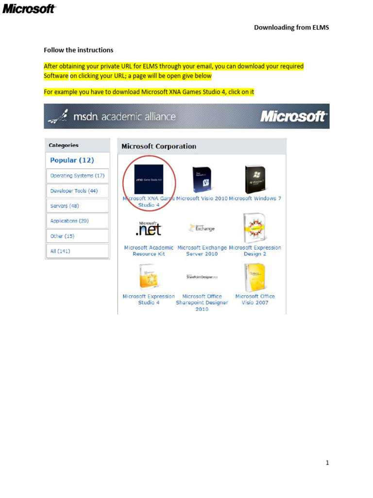 How To Download Software From ELMS | PDF | Software | Cyberspace