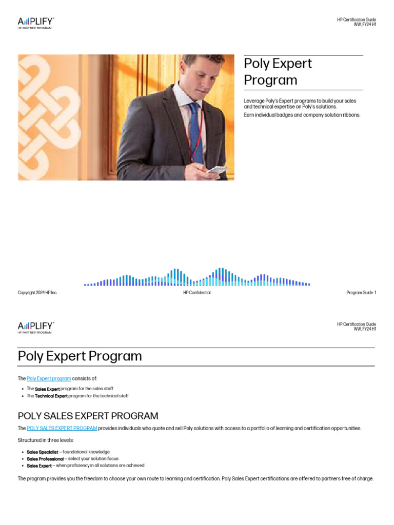 HP Poly Certification Guide | PDF