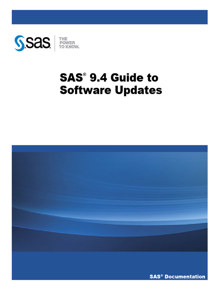 Guide to Software Updates | PDF | Sas (Software) | Copyright