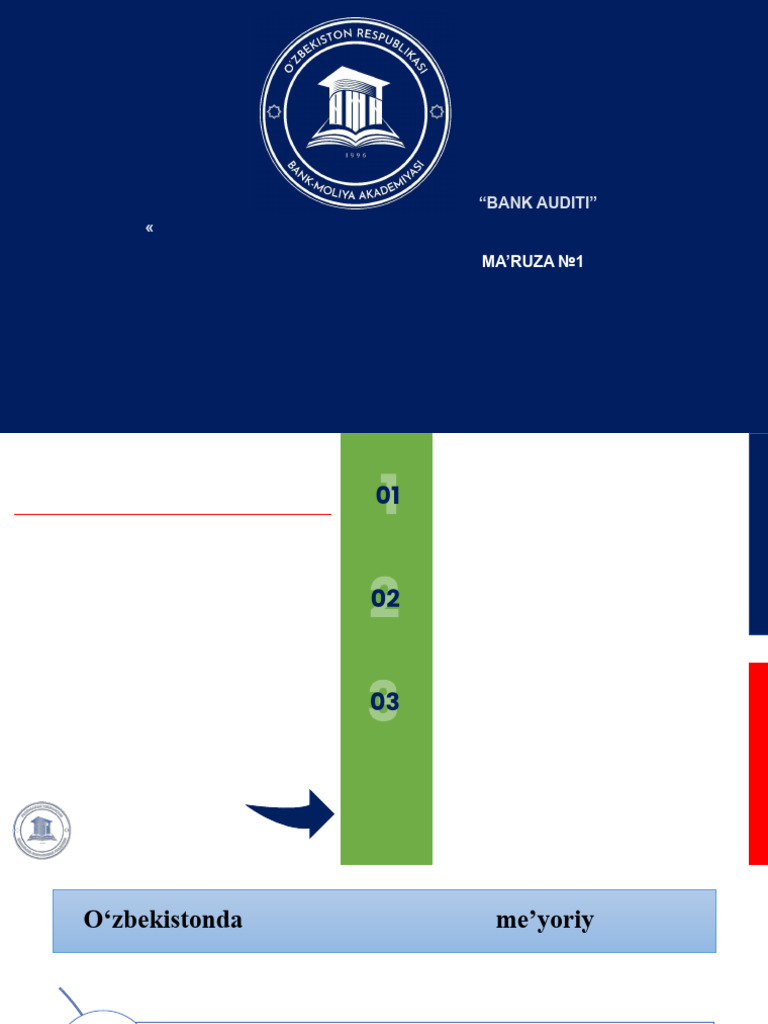 (Bank Audit) Week 1 - International Auditing Standards and ...