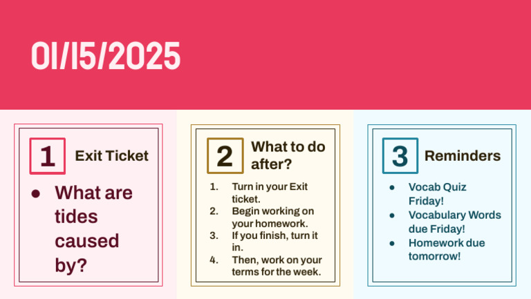 6th Grade Exit Tickets - Google Slides | PDF