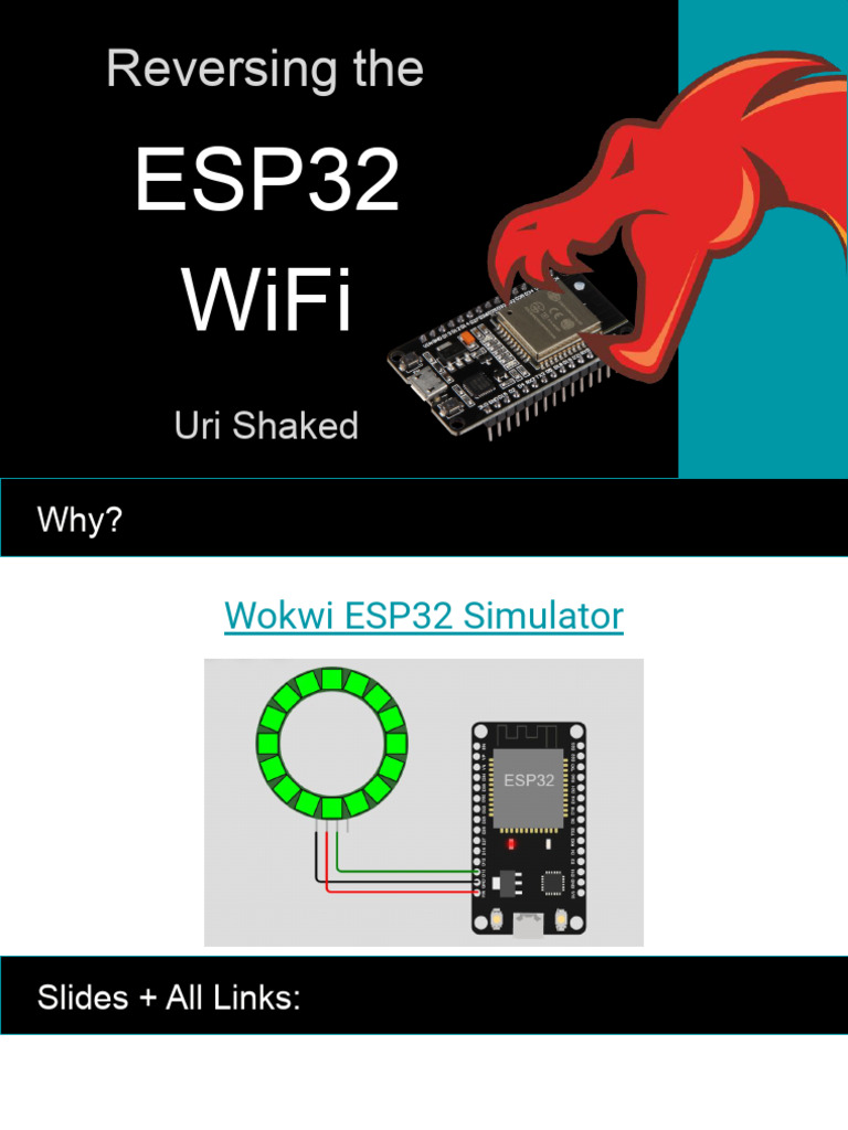 Reversing the ESP32 WiFi [Remoticon.2] | PDF | Computing | Computer Hardware