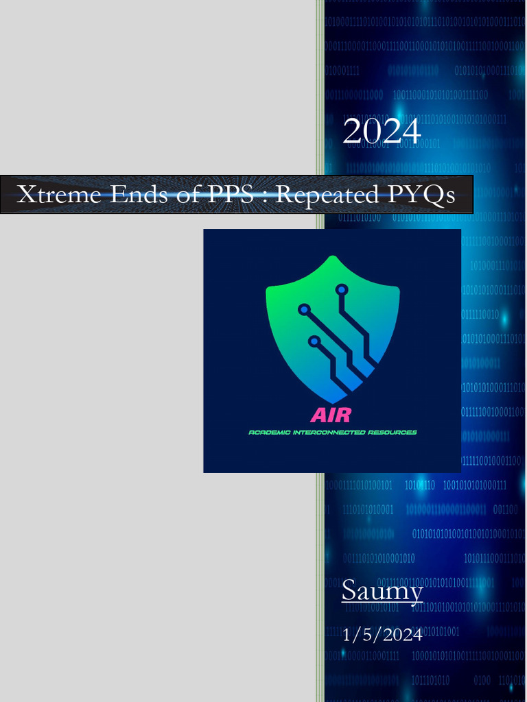 Xtreme Ends of PPS - Repeated PYQs | PDF | Pointer (Computer Programming) | Variable (Computer ...