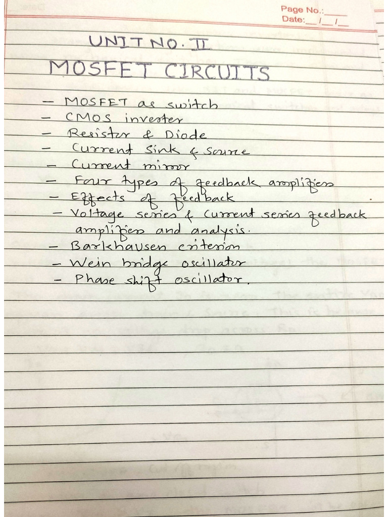 EC - Handwritten Notes - II | PDF