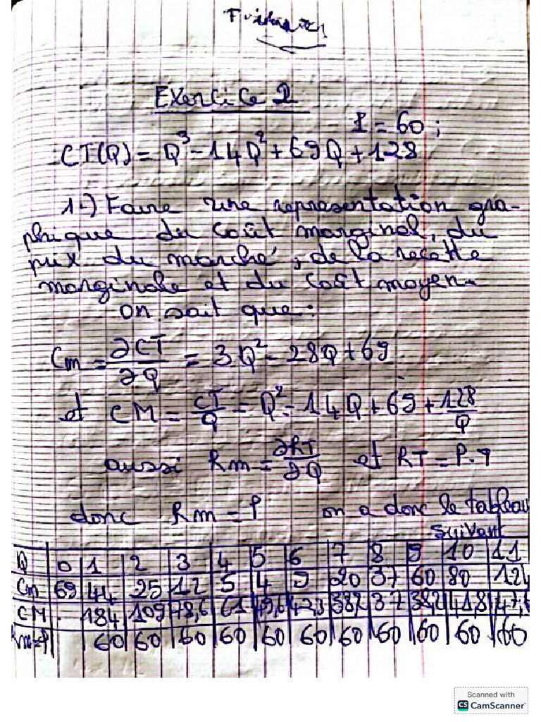 Exo 2 Structure Marche | PDF