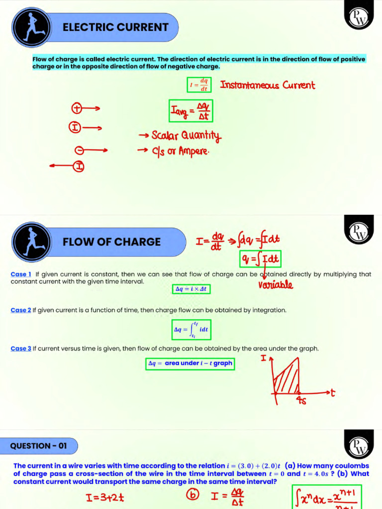 Current Electricity Class Notes-Invert - Removed | PDF