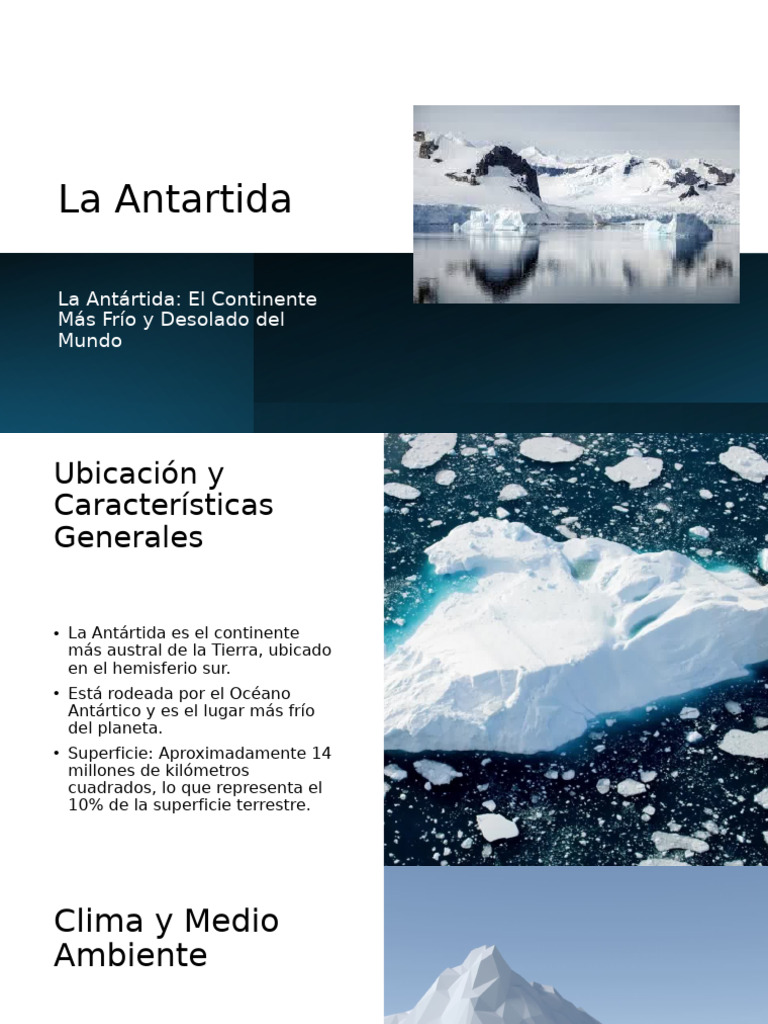 Antártida: Clima, Vida y Ciencia | PDF