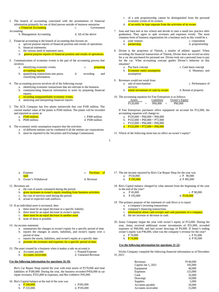 Understanding Financial Accounting Basics | PDF | Debits And Credits ...