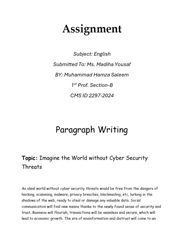 English Assignment | PDF