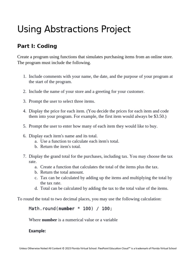 Using Abstractions Project | PDF | Taxes | Computer Programming
