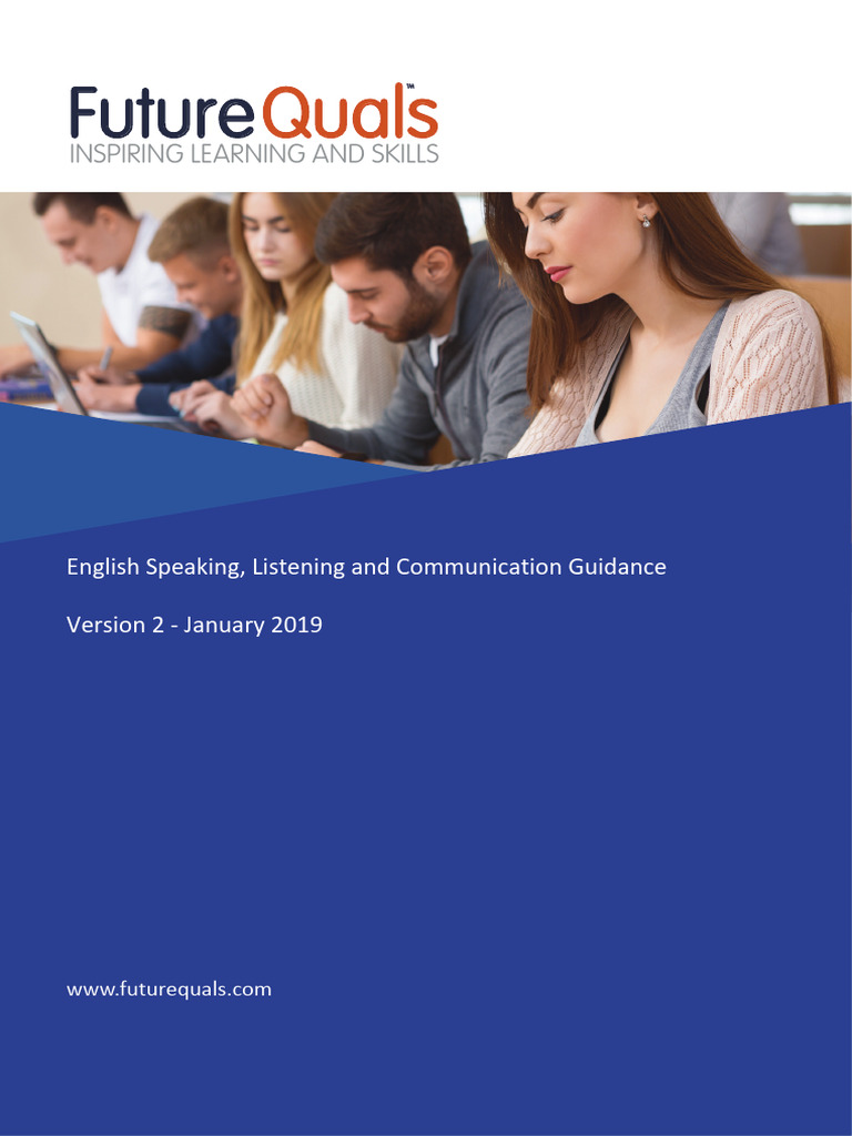Functional Skills English Speaking Listeningand Communication Guidance ...