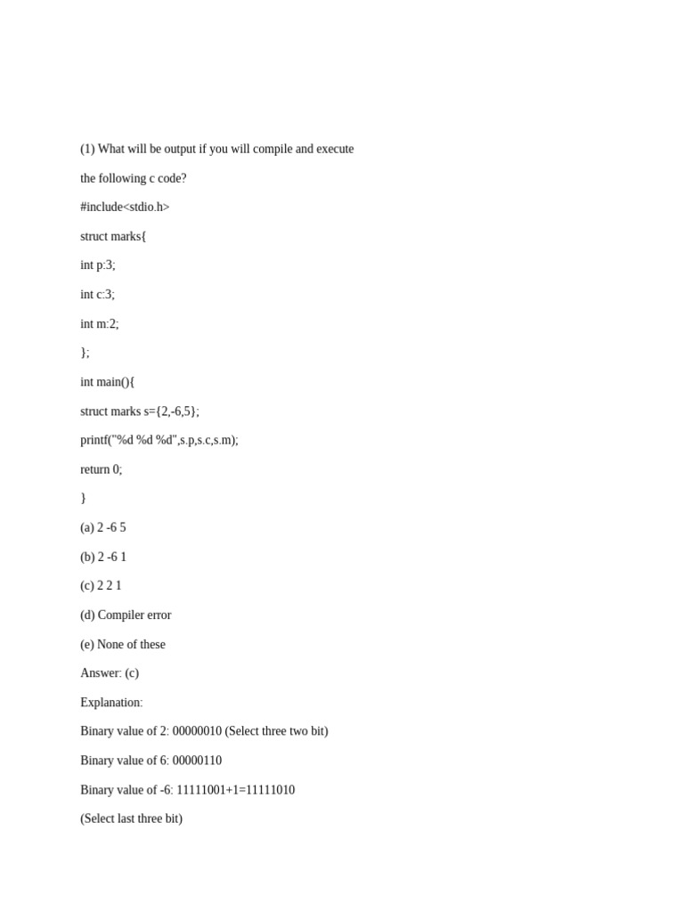 C Programming Output Challenges | PDF | Pointer (Computer Programming ...