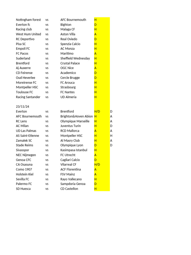 Upcoming Football Match Fixtures | PDF