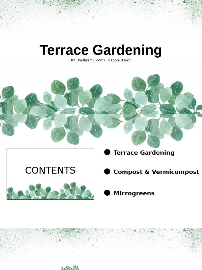 Essential Guide to Terrace Gardening | PDF | Compost | Sustainable ...