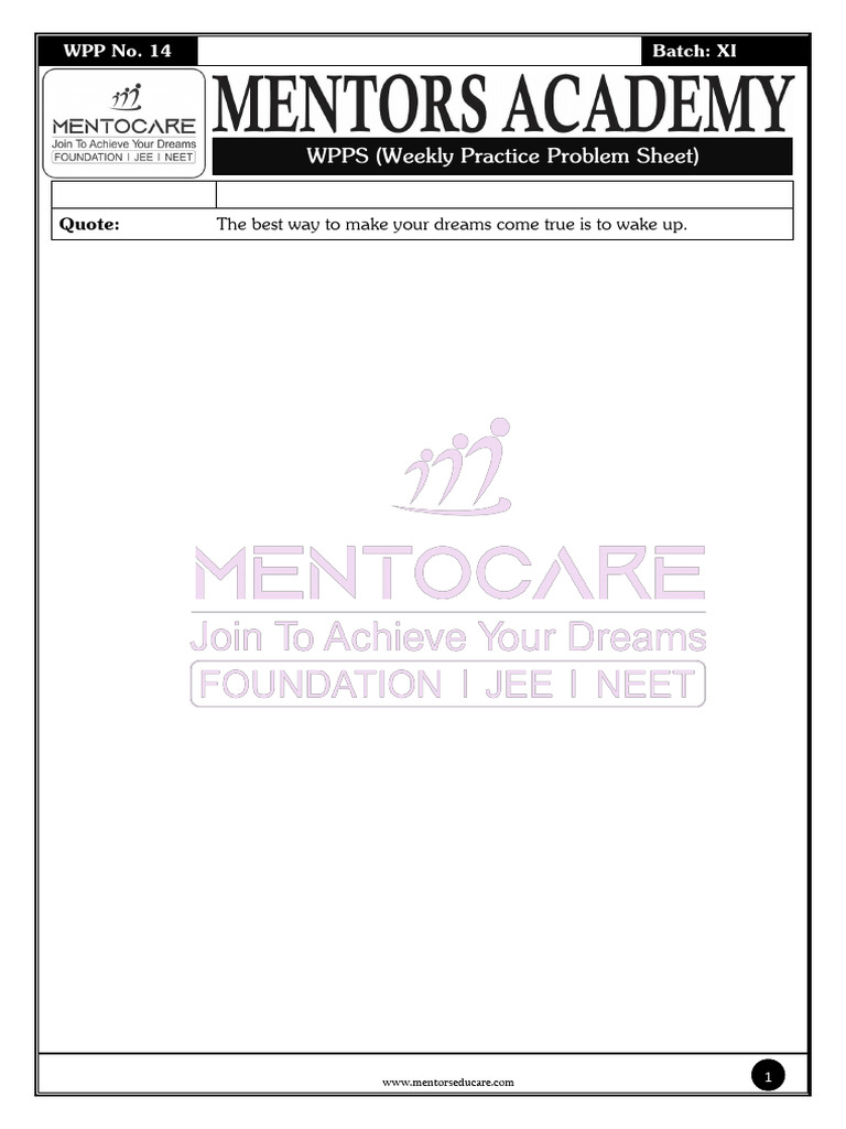 Biology Class - 11 WPP No. 14 - Morphology of Flowering Plants - 29106488 | PDF | Leaf | Plant Stem