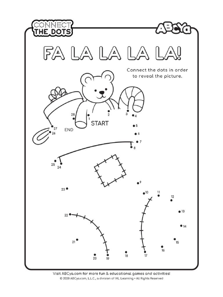 Activity Connect Dots Christmas | PDF