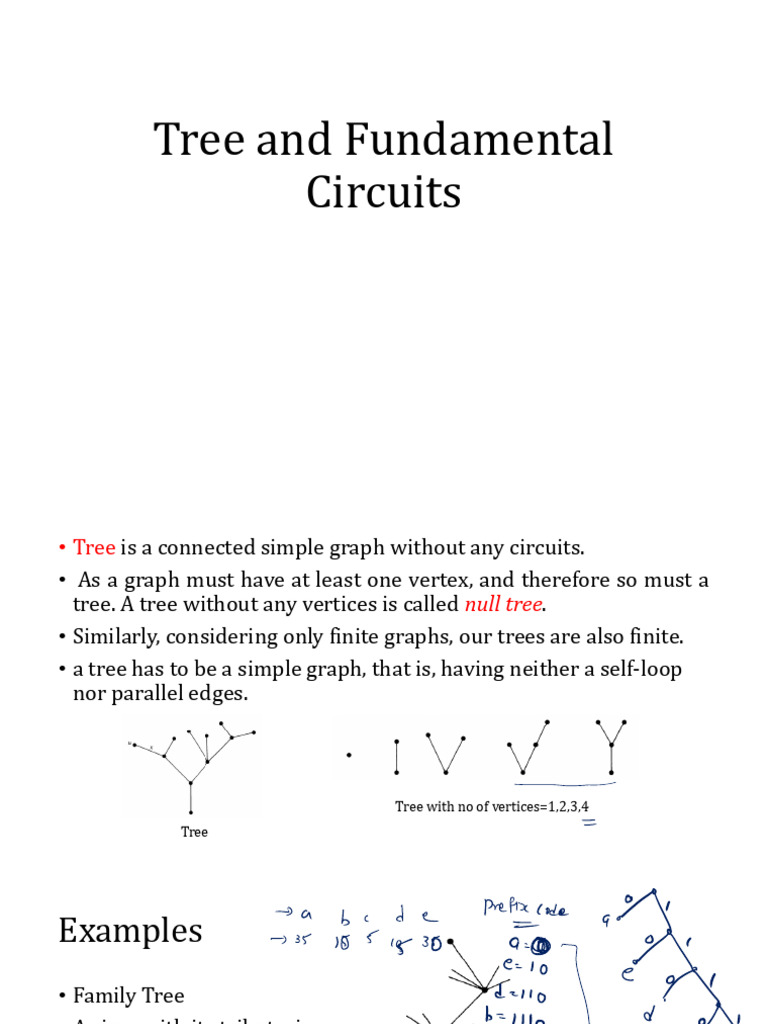 2 Tree and Fundamental Circuits | PDF | Vertex (Graph Theory) | Combinatorics