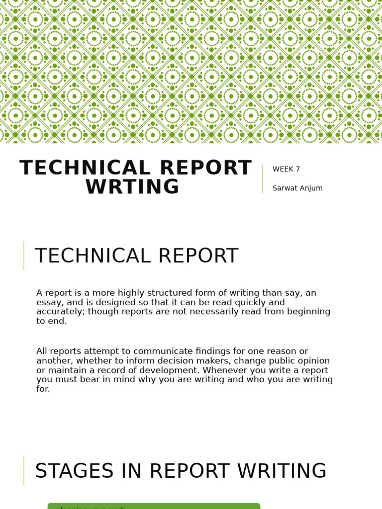 Technical Report Wrting | PDF | Inquiry | Methodology