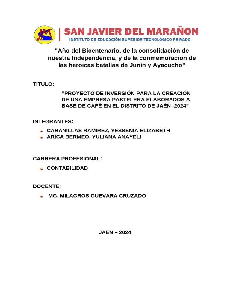 PROYECTO CAFE | PDF | café | Confitería