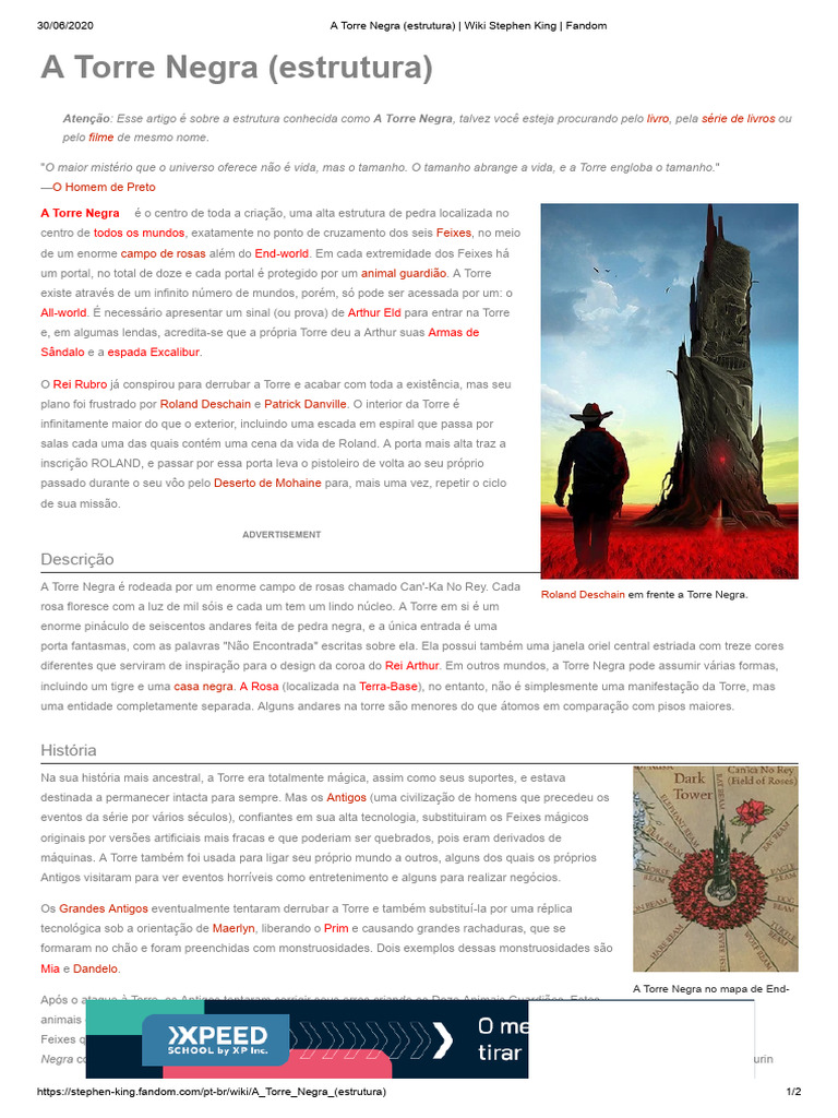 A Torre Negra - Wiki Stephen King | PDF | A Torre Negra (série)