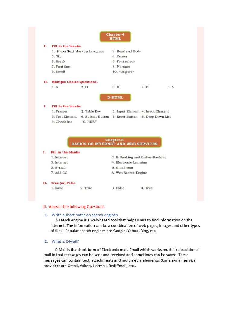 Grade 9 CH 4&5 Key Answers | PDF