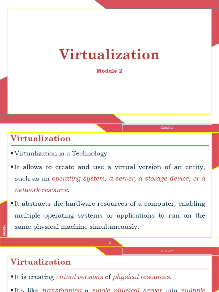 2-Introduction to Virtual Machines-26-07-2024 (1) | PDF | Virtual Machine | Virtualization