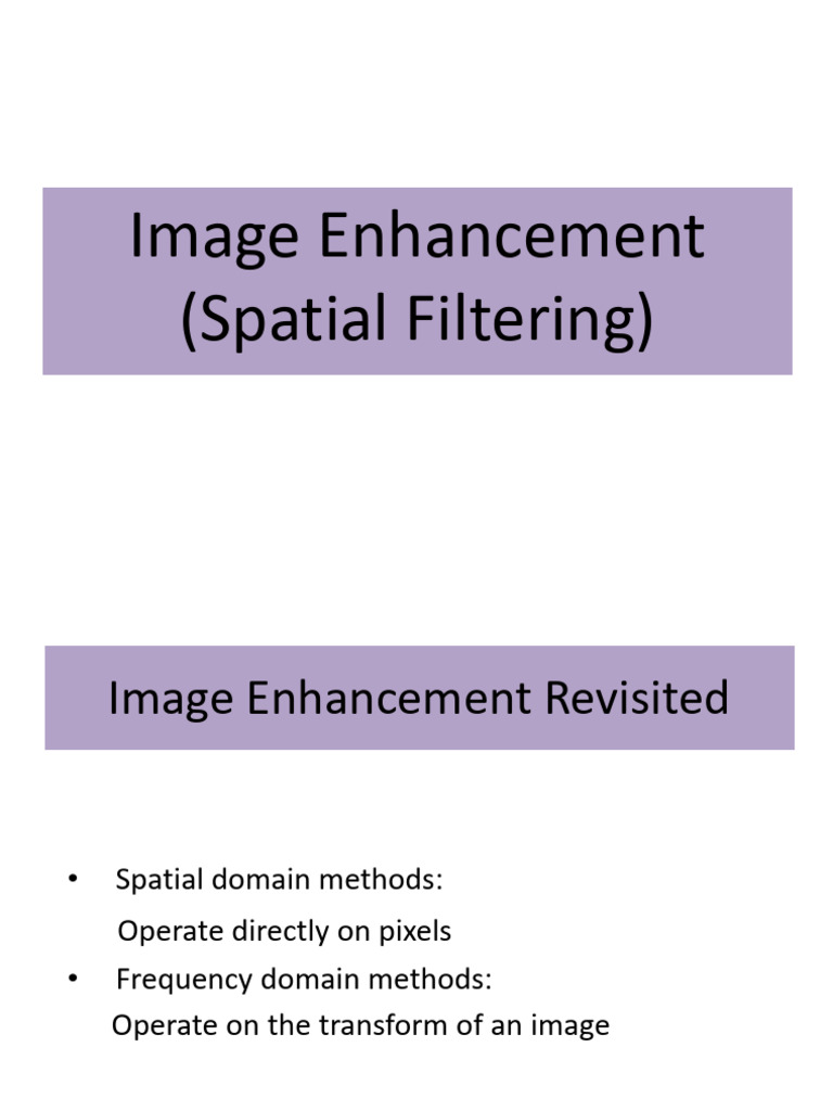 Ab Dip 5 Spatial Filters | PDF | Signal Processing | Computer Engineering