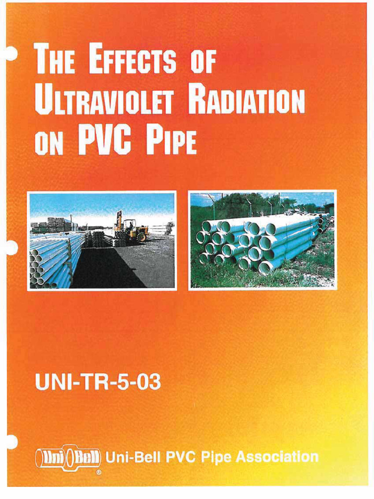 Effects of Ultraviolet Radiation On PVC Pipe | PDF