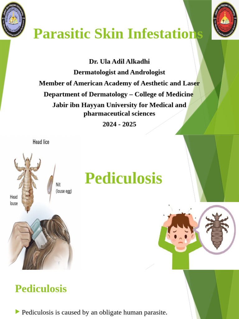 Parasitic Skin Infestation by Dr. Ula Alkadhi | PDF