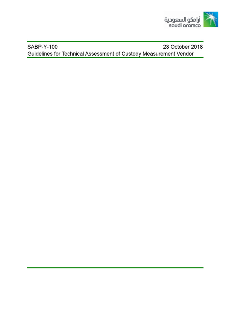 SABP-Y-100 | PDF | Metrology | Calibration