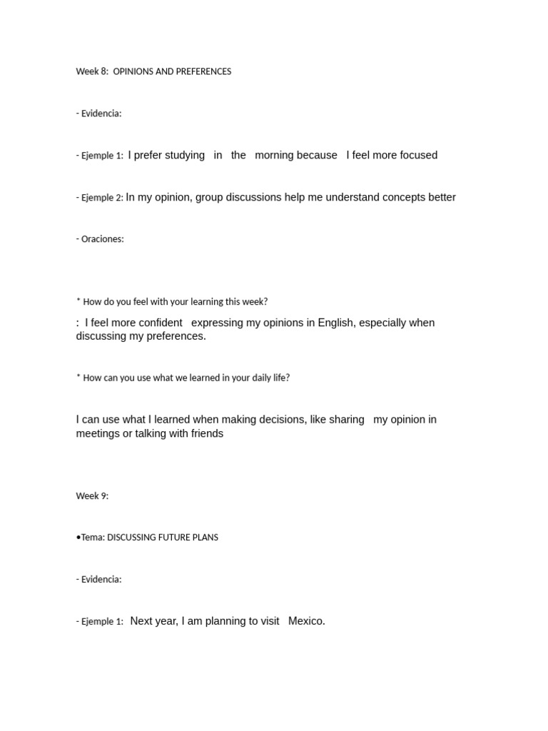 English Learning: Opinions to Emergencies | PDF