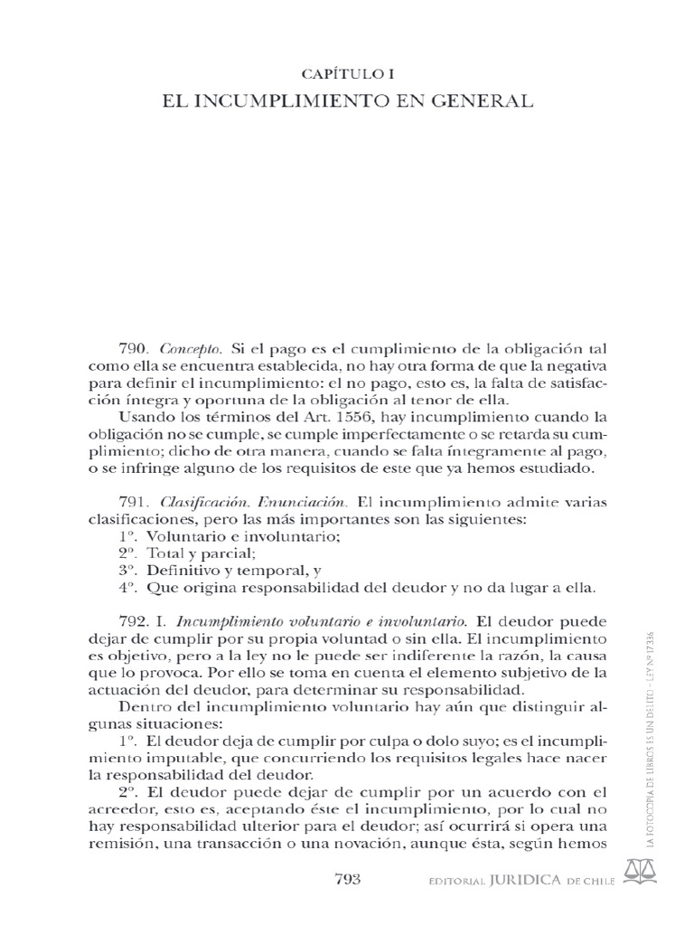 Abeliuk Subparte Tercera. Efectos de Las Obligaciones en El Incumplimiento | PDF