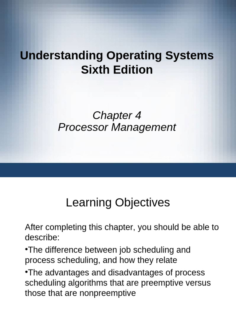 PPT ch04 | PDF | Scheduling (Computing) | Process (Computing)
