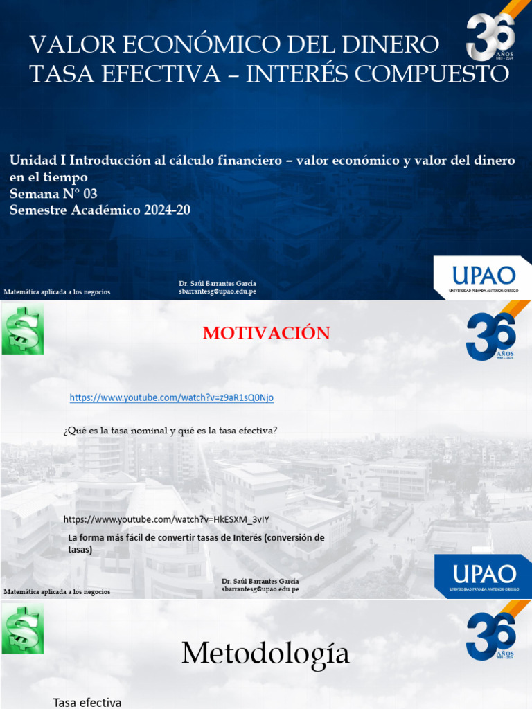 S3 Ppt +tasa+efectiva-inter%c3%a9s+compuesto++actualizado | Pdf 