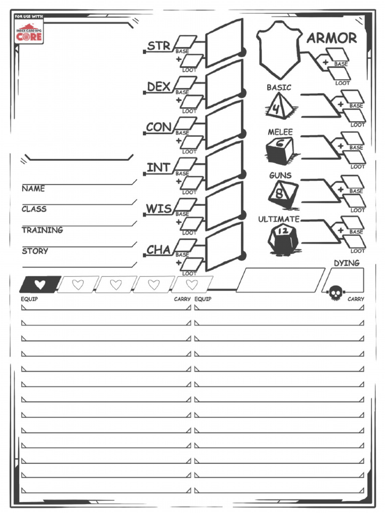 Modern Character Sheet | PDF