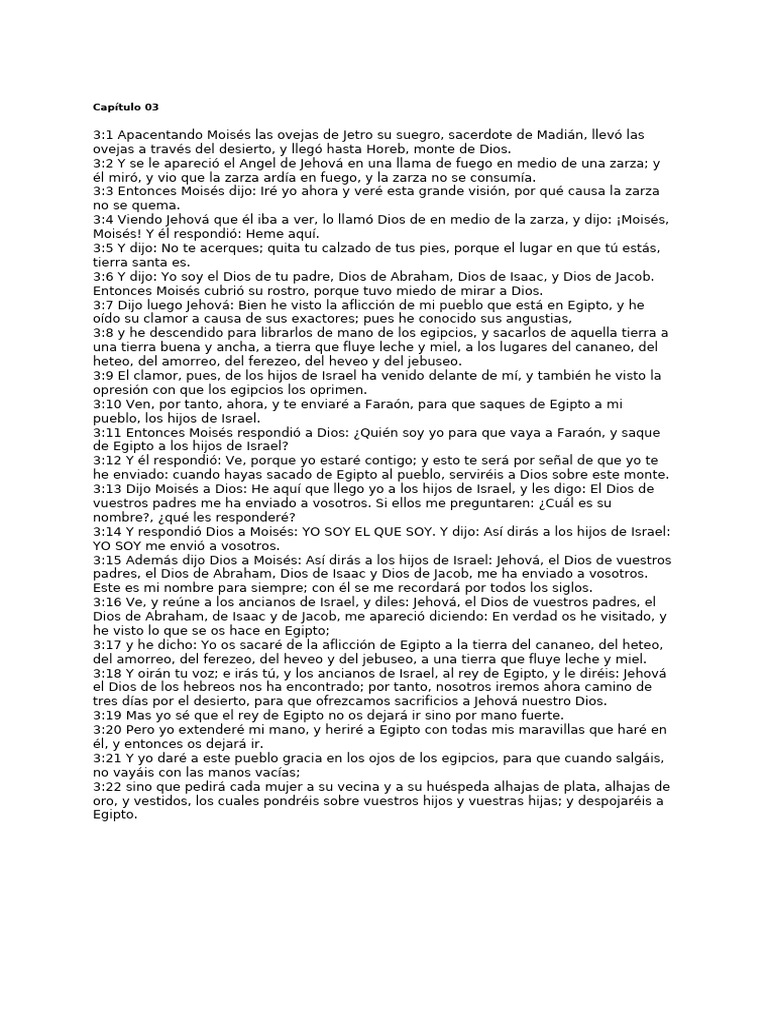 Capítulo 03 | PDF | Moisés | Jacob