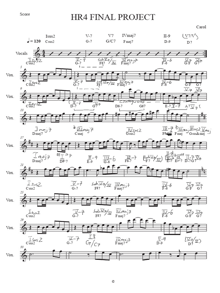 Carol Hr4 Final Project Complete - Score | PDF