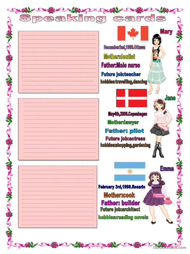 Speaking Cards | PDF