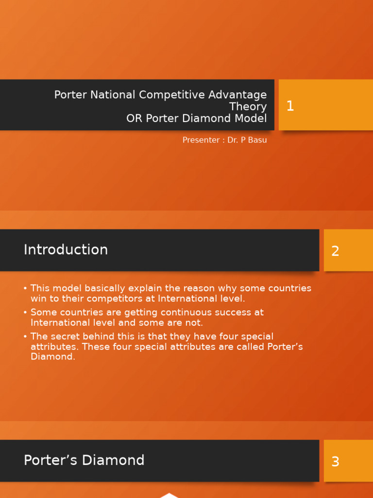 Understanding Porter's Diamond Model | PDF