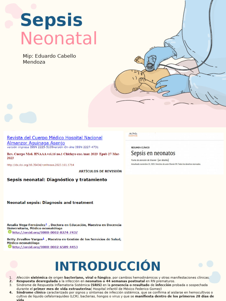 Sepsis neonatal | PDF | Medicina CLINICA | Enfermedades y trastornos