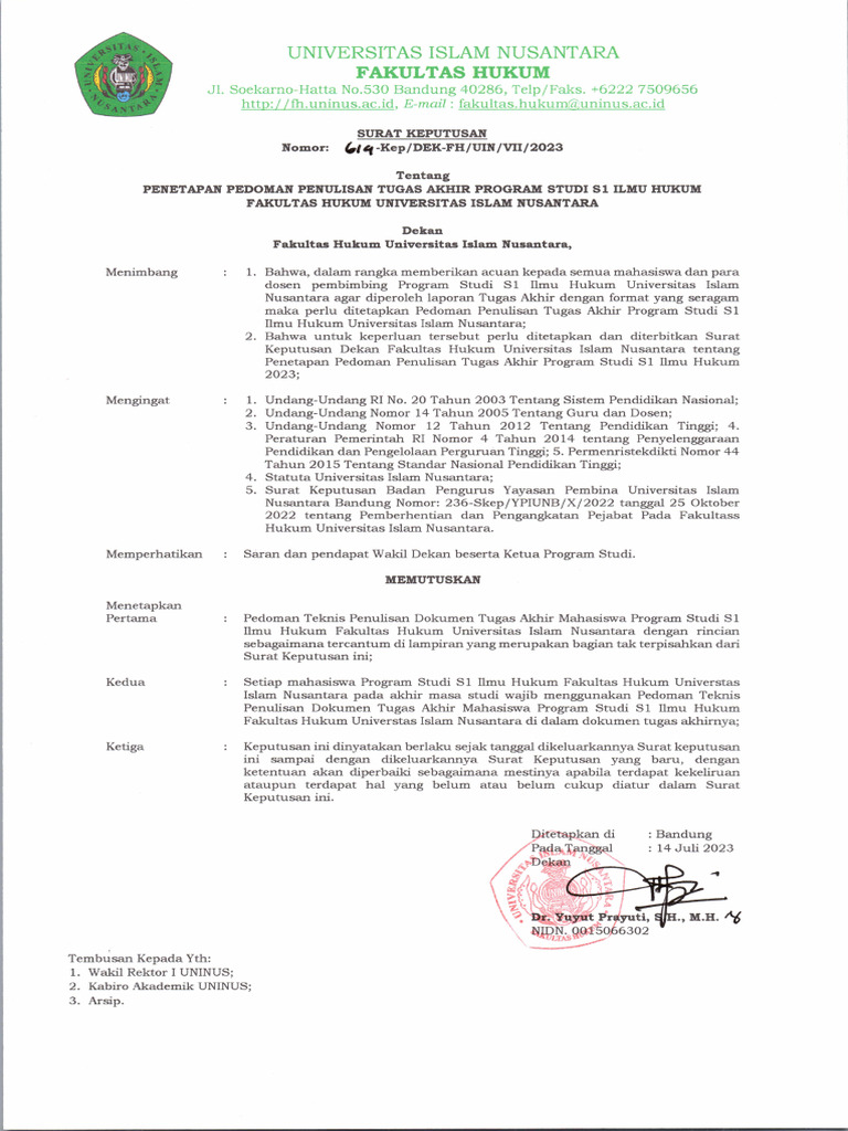 PEDOMAN PENULISAN TUGAS AKHIR TERBARU | PDF PEDOMAN PENULISAN TUGAS AKHIR TERBARU | PDF