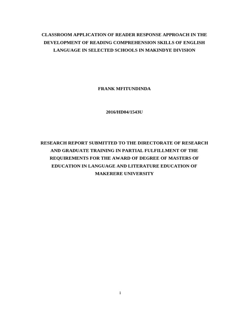 First Draft Dissertation - Frank | PDF | Constructivism (Philosophy Of Education) | Reading ...