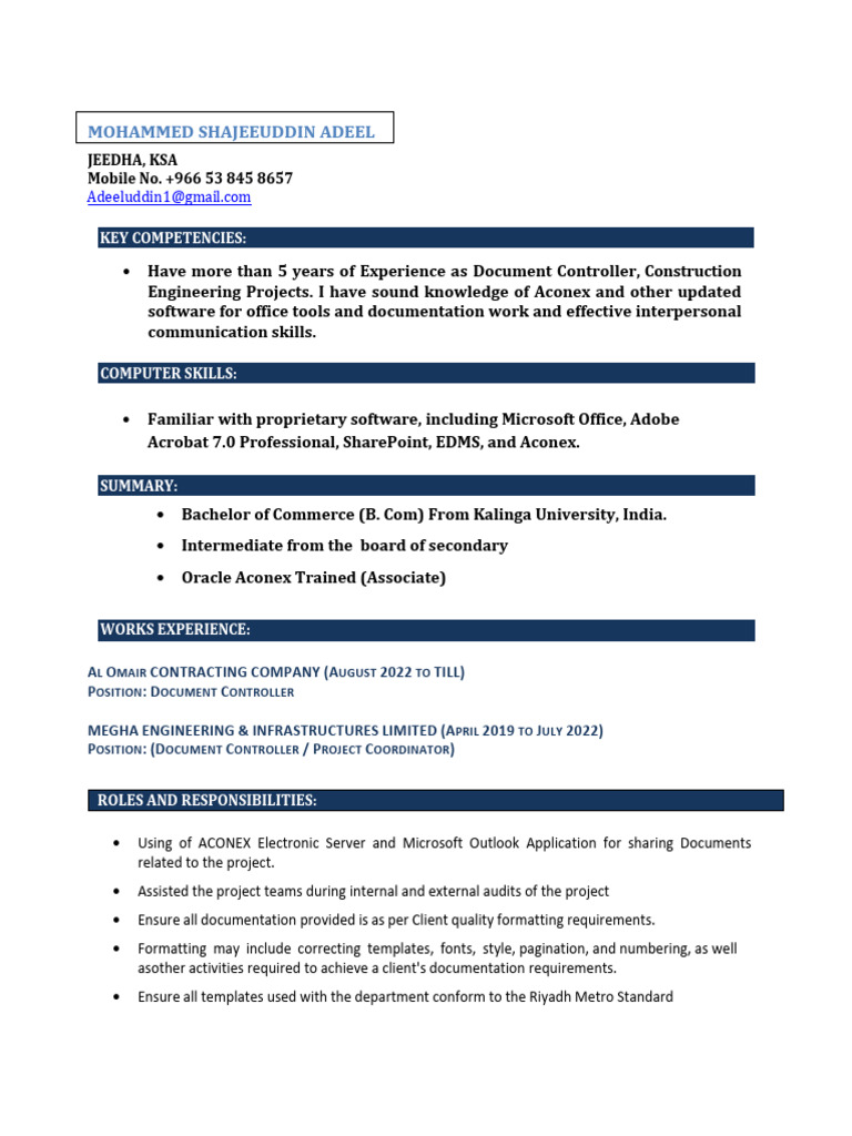 Document Controller Expertise | PDF | Specification (Technical Standard ...
