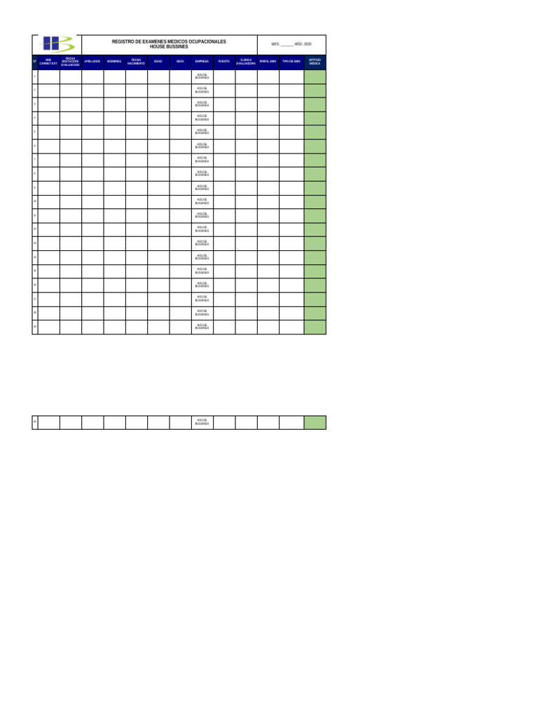 Formato de Registro de Emo Realizados HB 2020 | PDF | Autenticación | Gobierno y personalidad