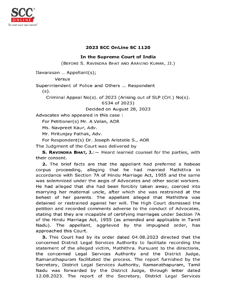 Ilavarasan V The Supreintendent of Police - 240618 - 185915 | PDF