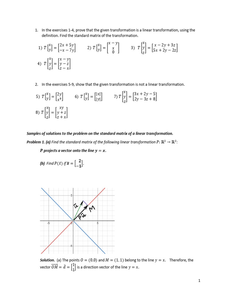 2022 Spring Linear Transformations HW 2 | PDF | Linear Map | Matrix (Mathematics)